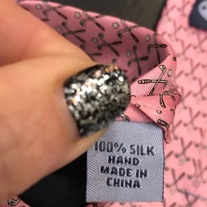 Sero | Accessories | 0 Silk Golf Graphic Tie Preppy Country Club | Poshmark
